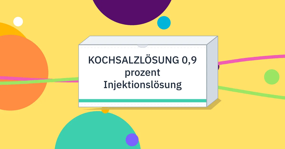 Symbolbild: Packung mit der Aufschrift KOCHSALZLÖSUNG 0,9 prozent Injektionslösung (PZN 01957160) – Verfügbarkeit und Bezug in Apotheken in Frankfurt am Main