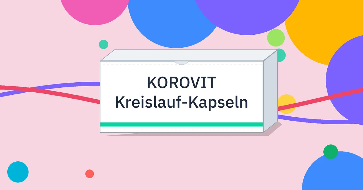 Symbolbild: Packung mit der Aufschrift KOROVIT Kreislauf-Kapseln (PZN 05002067) – Verfügbarkeit und Bezug in Apotheken in Frankfurt am Main