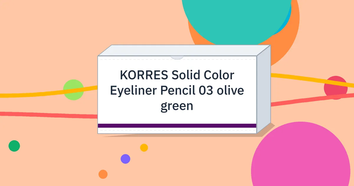 Symbolbild: Packung mit der Aufschrift KORRES Solid Color Eyeliner Pencil 03 olive green (PZN 19912666) – Verfügbarkeit und Bezug in Apotheken in Frankfurt am Main