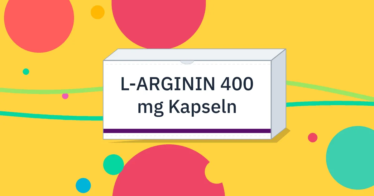 Symbolbild: Packung mit der Aufschrift L-ARGININ 400 mg Kapseln (PZN 01395615) – Verfügbarkeit und Bezug in Apotheken in Frankfurt am Main