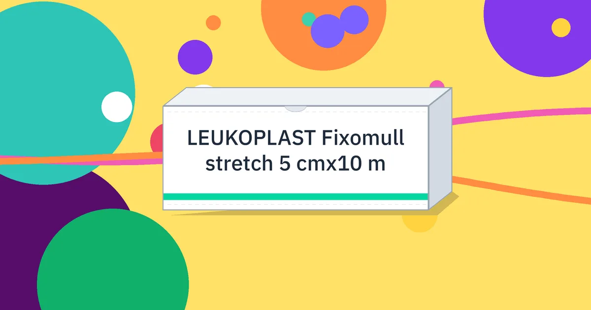 Symbolbild: Packung mit der Aufschrift LEUKOPLAST Fixomull stretch 5 cmx10 m (PZN 19151925) – Verfügbarkeit und Bezug in Apotheken in Frankfurt am Main
