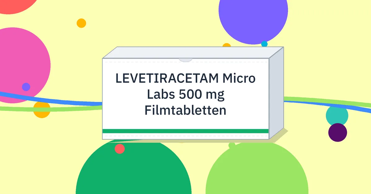 Symbolbild: Packung mit der Aufschrift LEVETIRACETAM Micro Labs 500 mg Filmtabletten (PZN 17819276) – Verfügbarkeit und Bezug in Apotheken in Frankfurt am Main