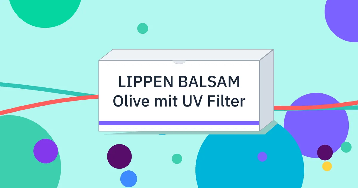 Symbolbild: Packung mit der Aufschrift LIPPEN BALSAM Olive mit UV Filter (PZN 16334832) – Verfügbarkeit und Bezug in Apotheken in Frankfurt am Main