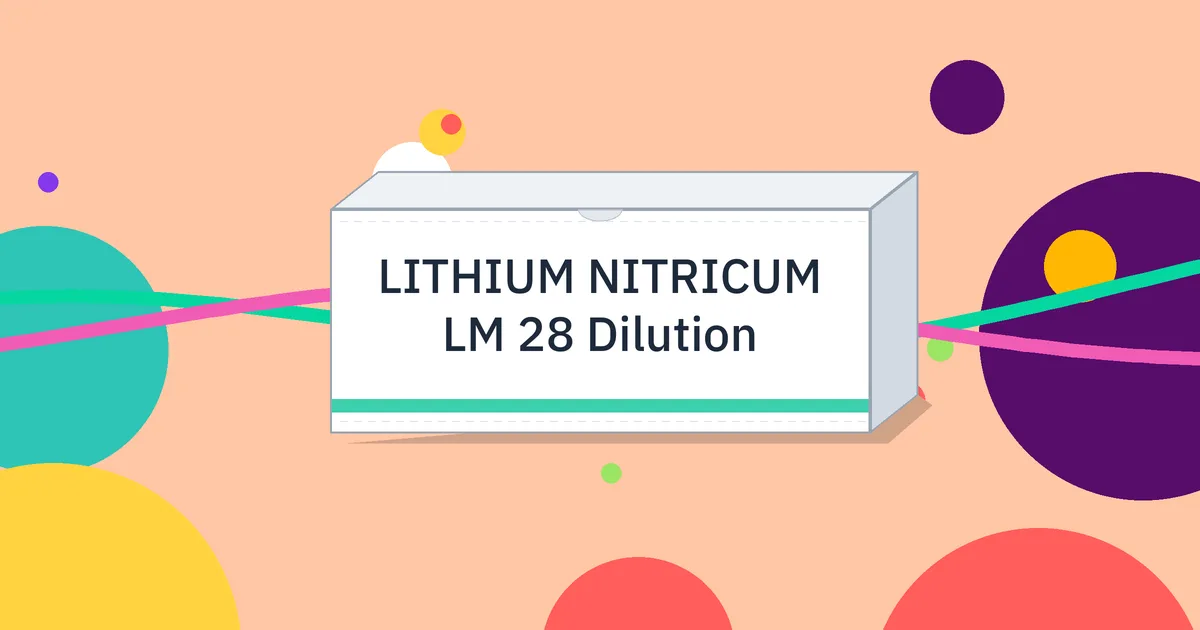 Symbolbild: Packung mit der Aufschrift LITHIUM NITRICUM LM 28 Dilution (PZN 12932654) – Verfügbarkeit und Bezug in Apotheken in Frankfurt am Main