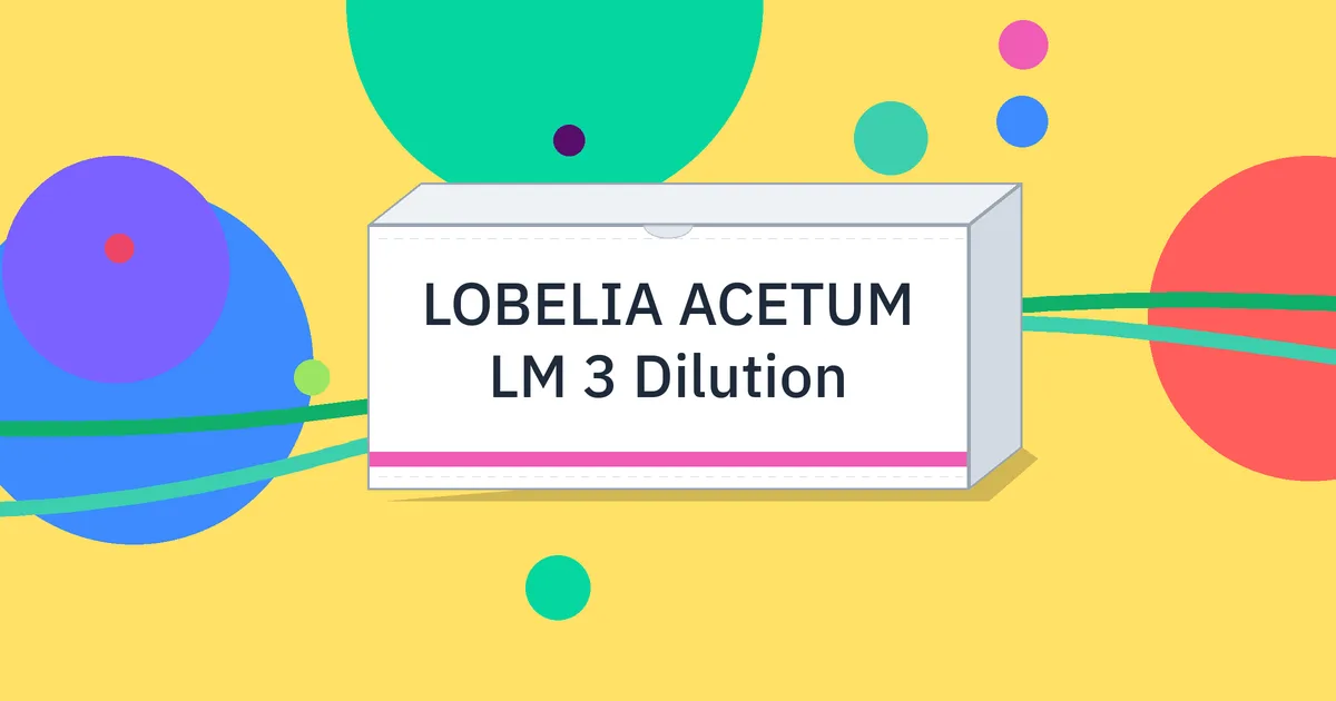Symbolbild: Packung mit der Aufschrift LOBELIA ACETUM LM 3 Dilution (PZN 13532365) – Verfügbarkeit und Bezug in Apotheken in Frankfurt am Main