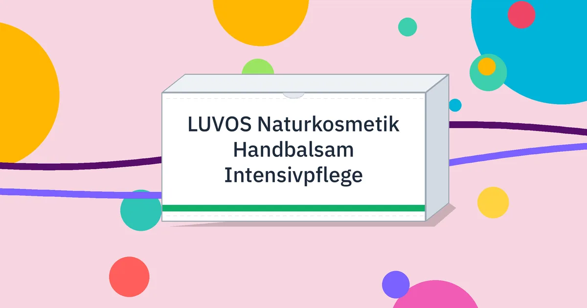 Symbolbild: Packung mit der Aufschrift LUVOS Naturkosmetik Handbalsam Intensivpflege (PZN 10006009) – Verfügbarkeit und Bezug in Apotheken in Frankfurt am Main