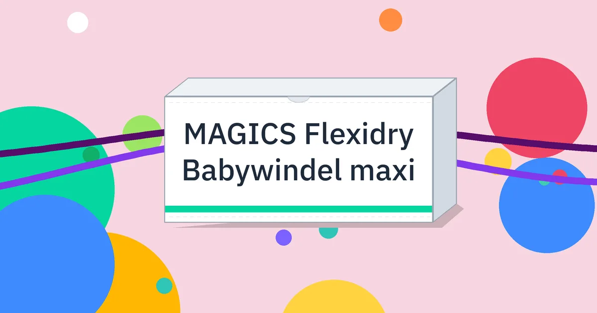 Symbolbild: Packung mit der Aufschrift MAGICS Flexidry Babywindel maxi (PZN 12528485) – Verfügbarkeit und Bezug in Apotheken in Frankfurt am Main