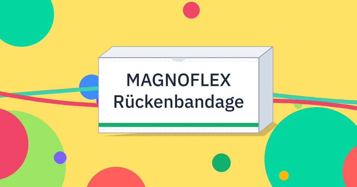 Symbolbild: Packung mit der Aufschrift MAGNOFLEX Rückenbandage (PZN 08525742) – Verfügbarkeit und Bezug in Apotheken in Frankfurt am Main