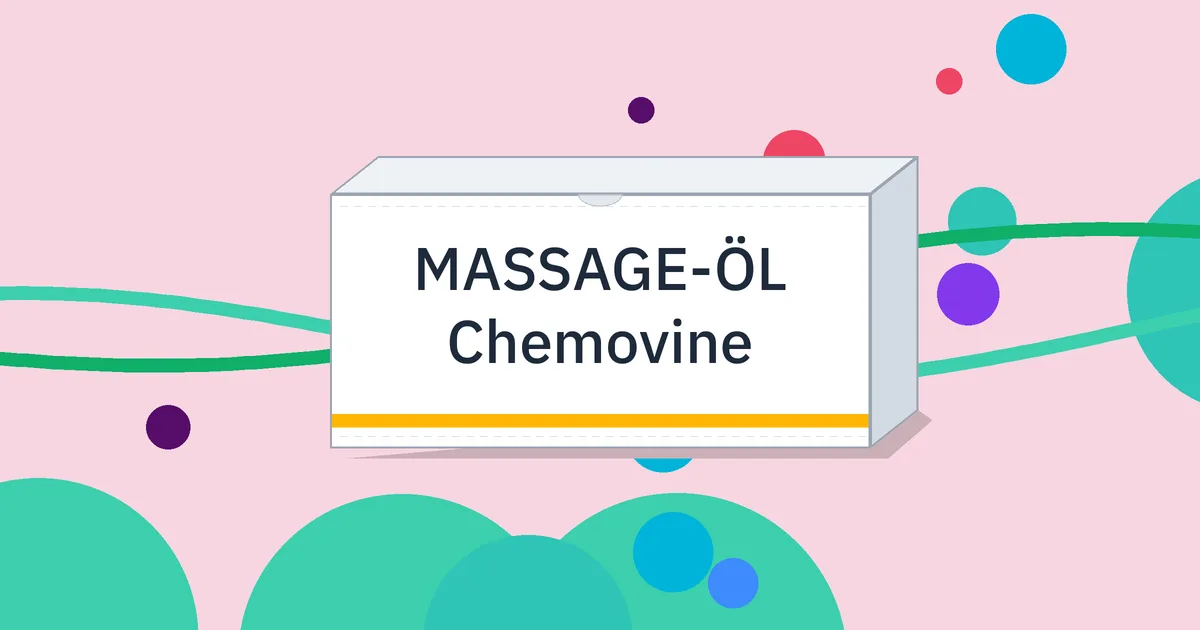 Symbolbild: Packung mit der Aufschrift MASSAGE-ÖL Chemovine (PZN 05956714) – Verfügbarkeit und Bezug in Apotheken in Frankfurt am Main