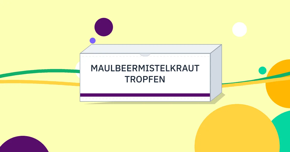 Symbolbild: Packung mit der Aufschrift MAULBEERMISTELKRAUT TROPFEN (PZN 14128146) – Verfügbarkeit und Bezug in Apotheken in Frankfurt am Main