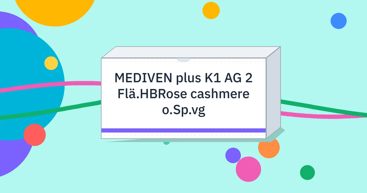 Symbolbild: Packung mit der Aufschrift MEDIVEN plus K1 AG 2 Flä.HBRose cashmere o.Sp.vg (PZN 15911670) – Verfügbarkeit und Bezug in Apotheken in Frankfurt am Main