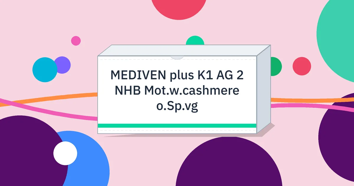 Symbolbild: Packung mit der Aufschrift MEDIVEN plus K1 AG 2 NHB Mot.w.cashmere o.Sp.vg (PZN 15919594) – Verfügbarkeit und Bezug in Apotheken in Frankfurt am Main