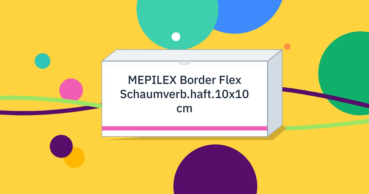 Symbolbild: Packung mit der Aufschrift MEPILEX Border Flex Schaumverb.haft.10x10 cm (PZN 14063719) – Verfügbarkeit und Bezug in Apotheken in Frankfurt am Main