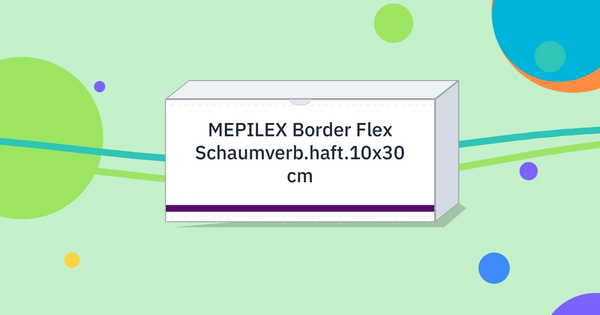 Symbolbild: Packung mit der Aufschrift MEPILEX Border Flex Schaumverb.haft.10x30 cm (PZN 18731135) – Verfügbarkeit und Bezug in Apotheken in Frankfurt am Main