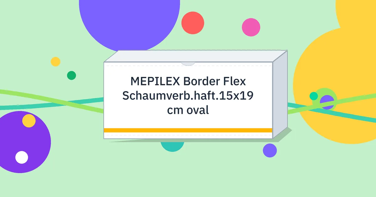 Symbolbild: Packung mit der Aufschrift MEPILEX Border Flex Schaumverb.haft.15x19 cm oval (PZN 19702242) – Verfügbarkeit und Bezug in Apotheken in Frankfurt am Main