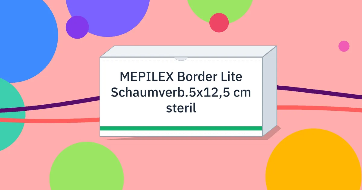 Symbolbild: Packung mit der Aufschrift MEPILEX Border Lite Schaumverb.5x12,5 cm steril (PZN 11002835) – Verfügbarkeit und Bezug in Apotheken in Frankfurt am Main