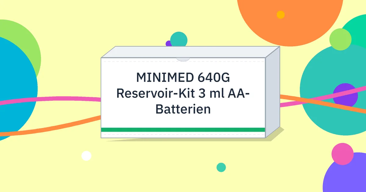 Symbolbild: Packung mit der Aufschrift MINIMED 640G Reservoir-Kit 3 ml AA-Batterien (PZN 16698072) – Verfügbarkeit und Bezug in Apotheken in Frankfurt am Main