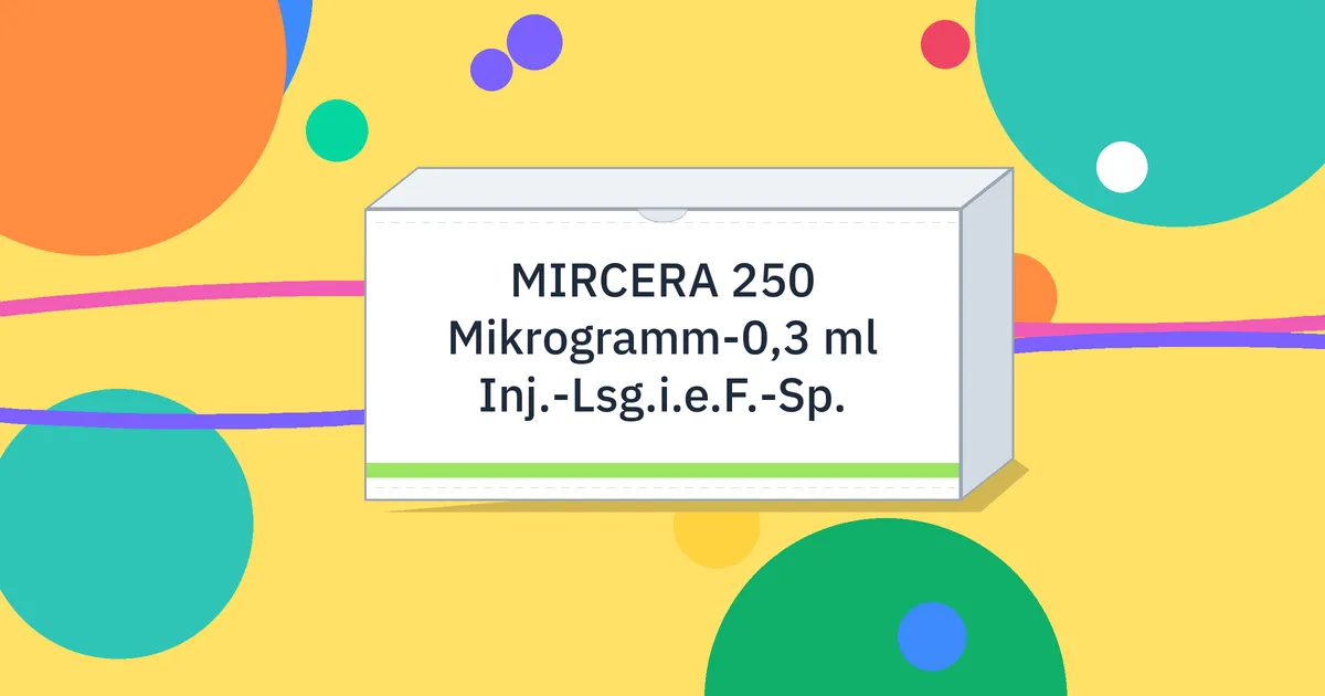Symbolbild: Packung mit der Aufschrift MIRCERA 250 Mikrogramm-0,3 ml Inj.-Lsg.i.e.F.-Sp. (PZN 08472402) – Verfügbarkeit und Bezug in Apotheken in Frankfurt am Main