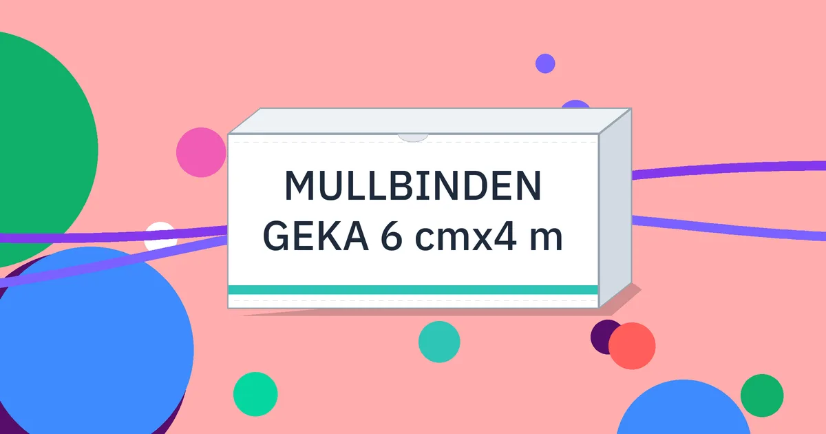 Symbolbild: Packung mit der Aufschrift MULLBINDEN GEKA 6 cmx4 m (PZN 01568518) – Verfügbarkeit und Bezug in Apotheken in Frankfurt am Main