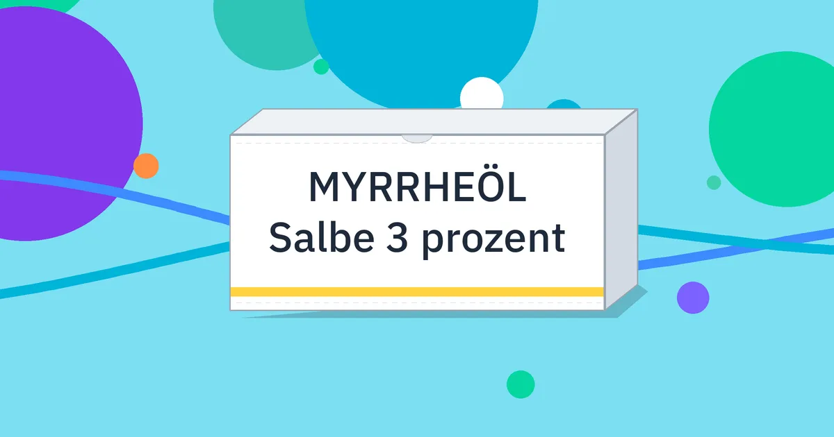 Symbolbild: Packung mit der Aufschrift MYRRHEÖL Salbe 3 prozent (PZN 18901057) – Verfügbarkeit und Bezug in Apotheken in Frankfurt am Main