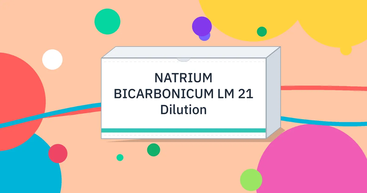 Symbolbild: Packung mit der Aufschrift NATRIUM BICARBONICUM LM 21 Dilution (PZN 12960389) – Verfügbarkeit und Bezug in Apotheken in Frankfurt am Main