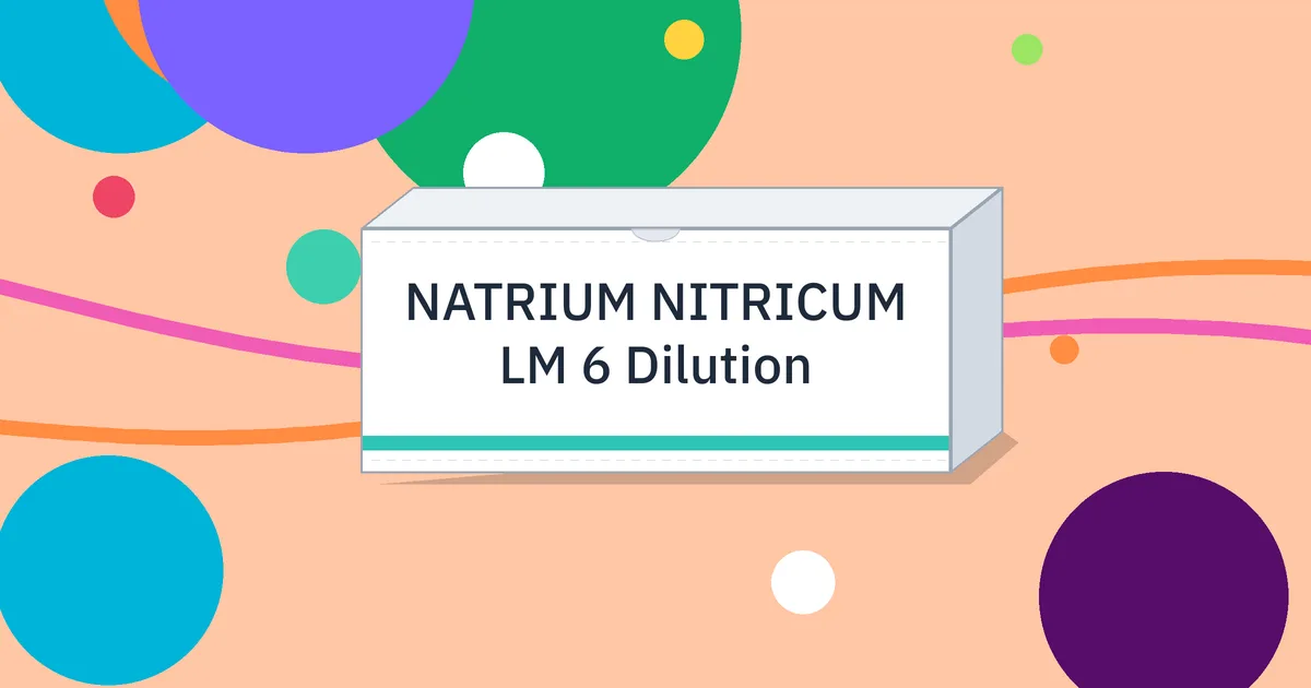 Symbolbild: Packung mit der Aufschrift NATRIUM NITRICUM LM 6 Dilution (PZN 12965576) – Verfügbarkeit und Bezug in Apotheken in Frankfurt am Main