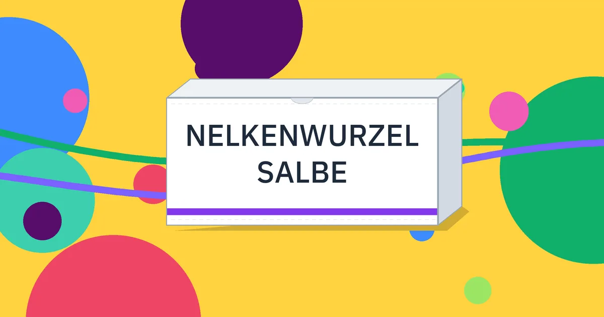 Symbolbild: Packung mit der Aufschrift NELKENWURZEL SALBE (PZN 18259419) – Verfügbarkeit und Bezug in Apotheken in Frankfurt am Main