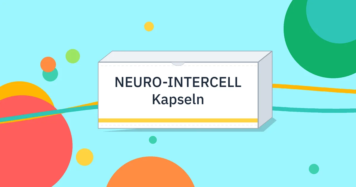 Symbolbild: Packung mit der Aufschrift NEURO-INTERCELL Kapseln (PZN 15262533) – Verfügbarkeit und Bezug in Apotheken in Frankfurt am Main