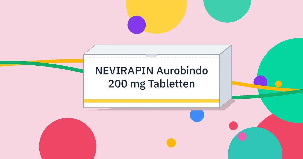 Symbolbild: Packung mit der Aufschrift NEVIRAPIN Aurobindo 200 mg Tabletten (PZN 03854435) – Verfügbarkeit und Bezug in Apotheken in Frankfurt am Main