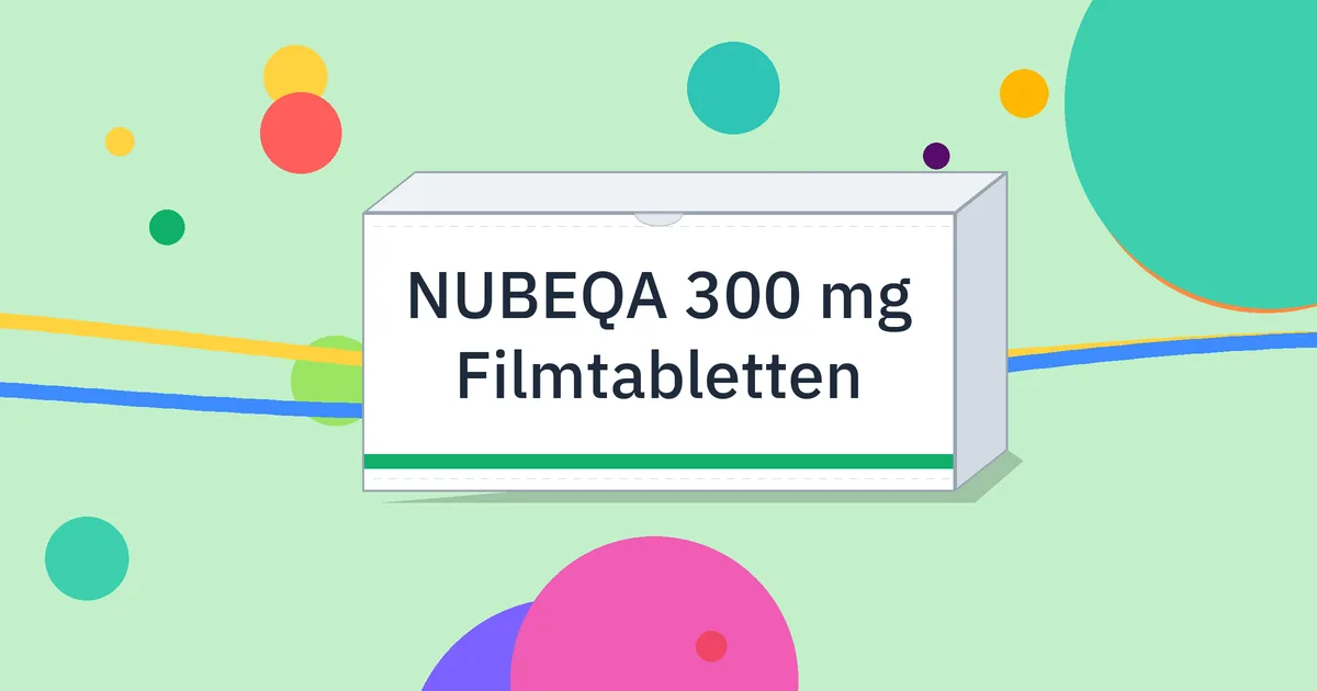 Symbolbild: Packung mit der Aufschrift NUBEQA 300 mg Filmtabletten (PZN 18170228) – Verfügbarkeit und Bezug in Apotheken in Frankfurt am Main