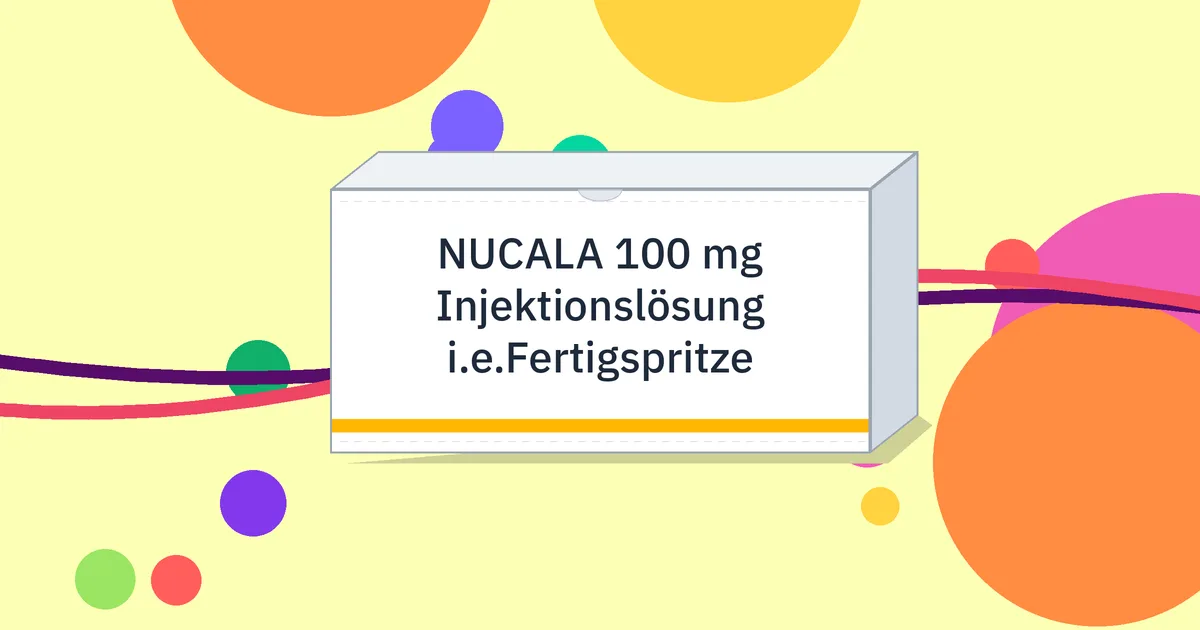 Symbolbild: Packung mit der Aufschrift NUCALA 100 mg Injektionslösung i.e.Fertigspritze (PZN 16938286) – Verfügbarkeit und Bezug in Apotheken in Frankfurt am Main