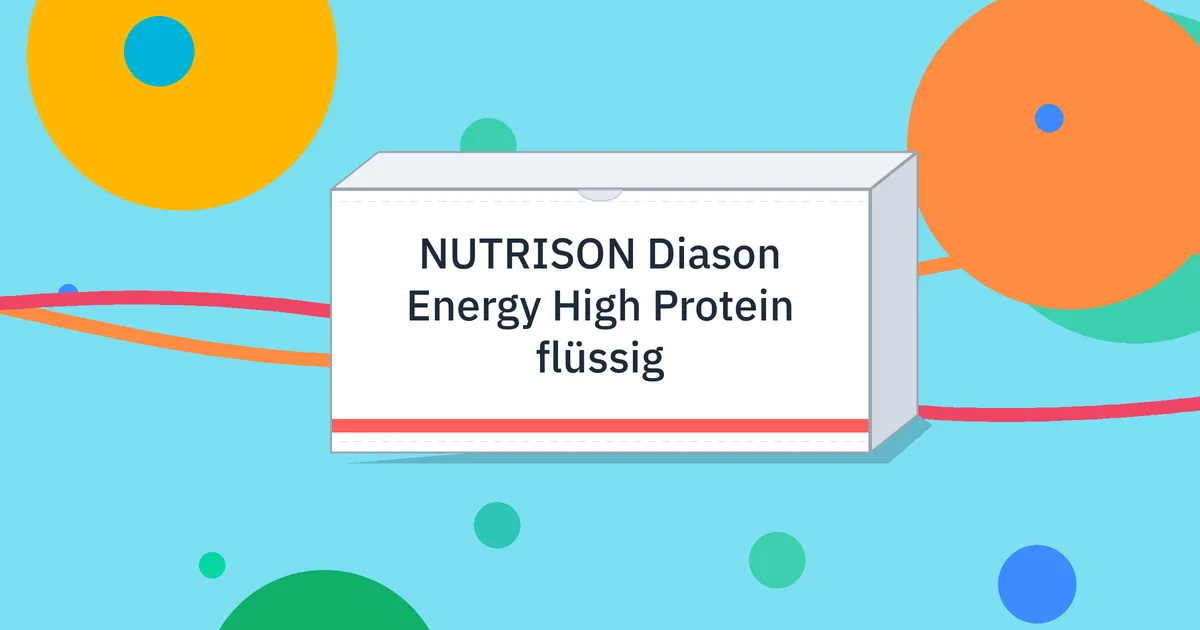Symbolbild: Packung mit der Aufschrift NUTRISON Diason Energy High Protein flüssig (PZN 19894000) – Verfügbarkeit und Bezug in Apotheken in Frankfurt am Main