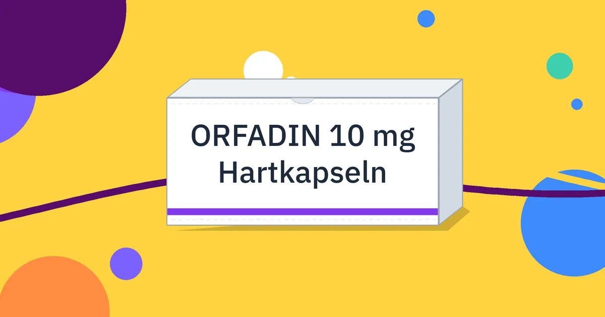 Symbolbild: Packung mit der Aufschrift ORFADIN 10 mg Hartkapseln (PZN 11188774) – Verfügbarkeit und Bezug in Apotheken in Frankfurt am Main
