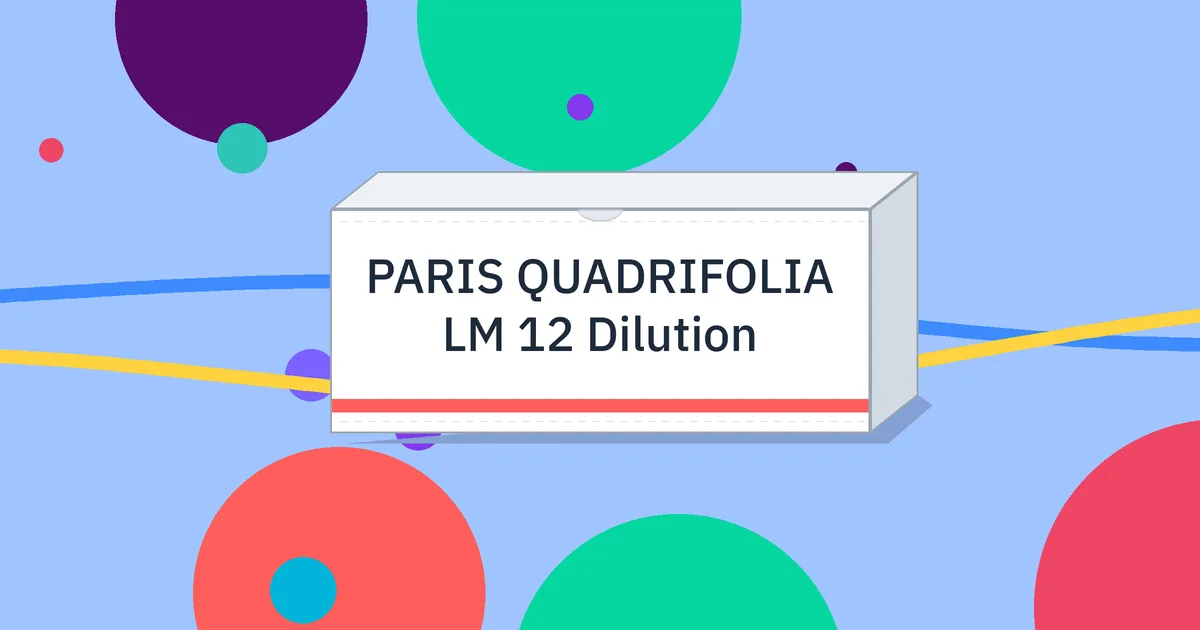 Symbolbild: Packung mit der Aufschrift PARIS QUADRIFOLIA LM 12 Dilution (PZN 13631854) – Verfügbarkeit und Bezug in Apotheken in Frankfurt am Main
