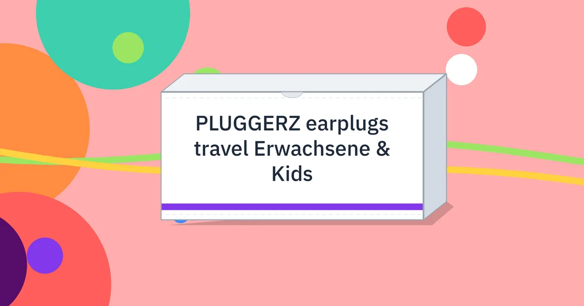Symbolbild: Packung mit der Aufschrift PLUGGERZ earplugs travel Erwachsene & Kids (PZN 16369865) – Verfügbarkeit und Bezug in Apotheken in Frankfurt am Main