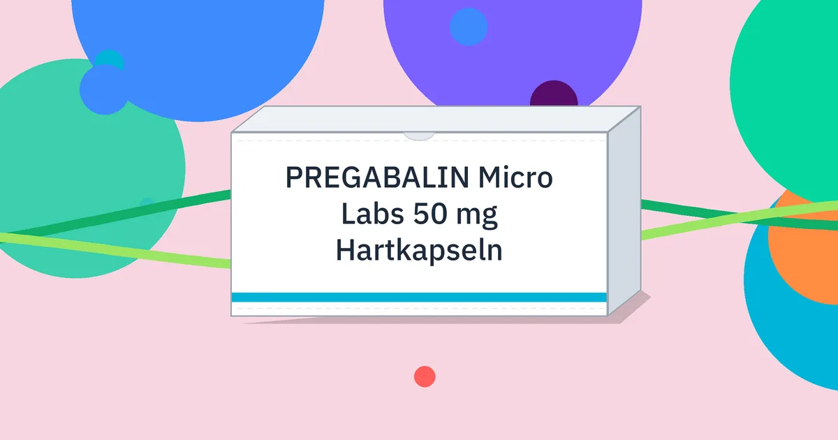 Symbolbild: Packung mit der Aufschrift PREGABALIN Micro Labs 50 mg Hartkapseln (PZN 18153595) – Verfügbarkeit und Bezug in Apotheken in Frankfurt am Main