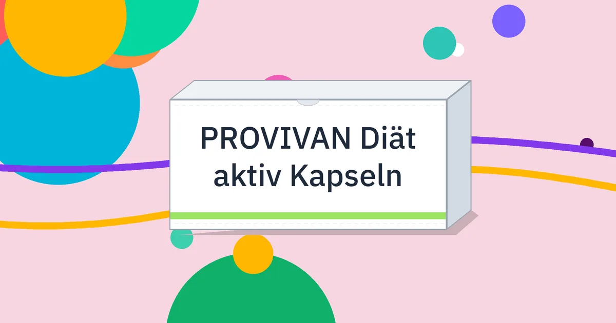 Symbolbild: Packung mit der Aufschrift PROVIVAN Diät aktiv Kapseln (PZN 07234623) – Verfügbarkeit und Bezug in Apotheken in Frankfurt am Main