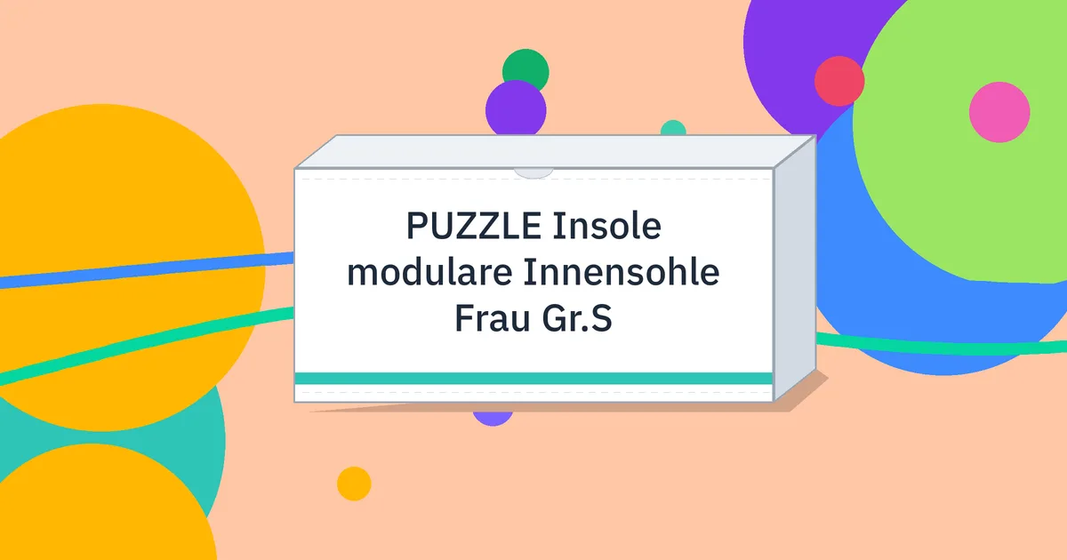 Symbolbild: Packung mit der Aufschrift PUZZLE Insole modulare Innensohle Frau Gr.S (PZN 14255399) – Verfügbarkeit und Bezug in Apotheken in Frankfurt am Main