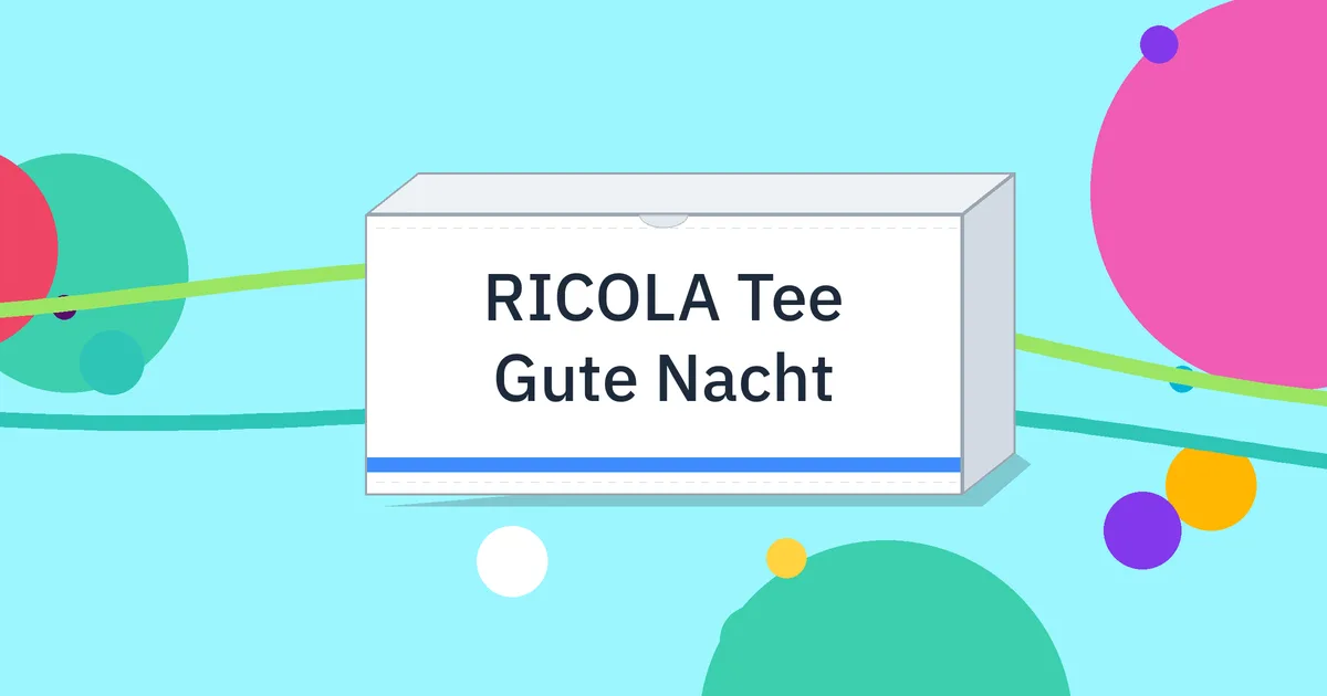 Symbolbild: Packung mit der Aufschrift RICOLA Tee Gute Nacht (PZN 03439831) – Verfügbarkeit und Bezug in Apotheken in Frankfurt am Main