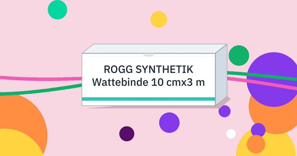 Symbolbild: Packung mit der Aufschrift ROGG SYNTHETIK Wattebinde 10 cmx3 m (PZN 07232802) – Verfügbarkeit und Bezug in Apotheken in Frankfurt am Main