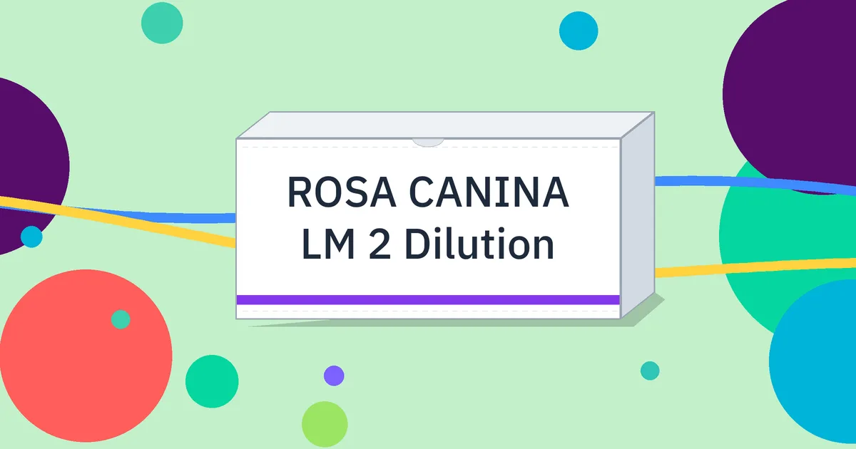 Symbolbild: Packung mit der Aufschrift ROSA CANINA LM 2 Dilution (PZN 13055238) – Verfügbarkeit und Bezug in Apotheken in Frankfurt am Main