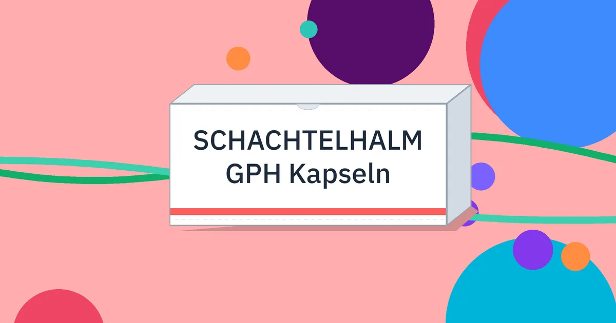 Symbolbild: Packung mit der Aufschrift SCHACHTELHALM GPH Kapseln (PZN 01641936) – Verfügbarkeit und Bezug in Apotheken in Frankfurt am Main