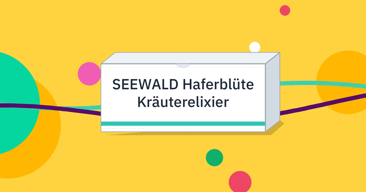 Symbolbild: Packung mit der Aufschrift SEEWALD Haferblüte Kräuterelixier (PZN 19545682) – Verfügbarkeit und Bezug in Apotheken in Frankfurt am Main