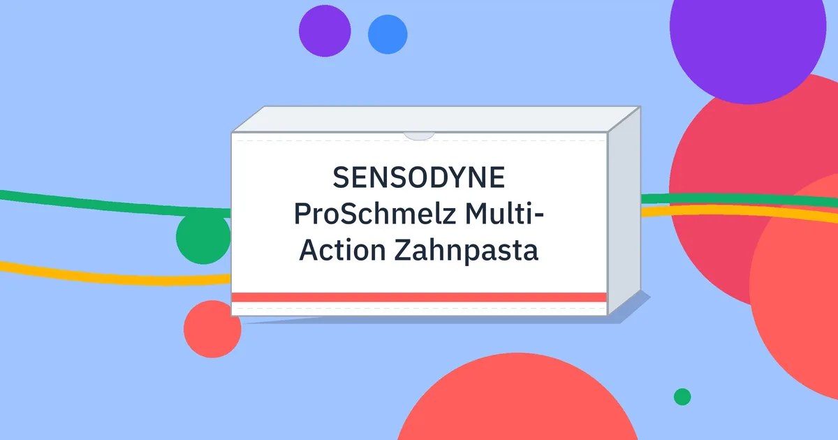 Symbolbild: Packung mit der Aufschrift SENSODYNE ProSchmelz Multi-Action Zahnpasta (PZN 11329447) – Verfügbarkeit und Bezug in Apotheken in Frankfurt am Main