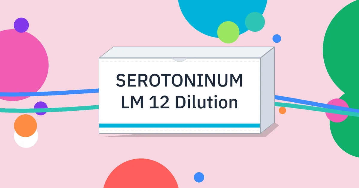 Symbolbild: Packung mit der Aufschrift SEROTONINUM LM 12 Dilution (PZN 09651130) – Verfügbarkeit und Bezug in Apotheken in Frankfurt am Main