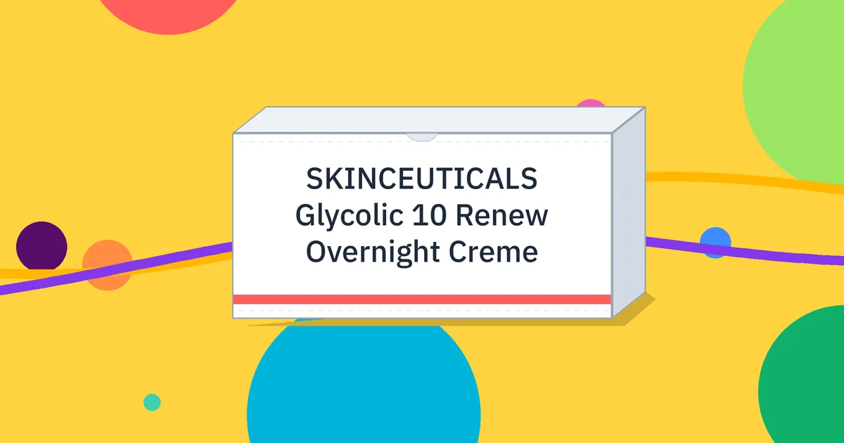 Symbolbild: Packung mit der Aufschrift SKINCEUTICALS Glycolic 10 Renew Overnight Creme (PZN 14003918) – Verfügbarkeit und Bezug in Apotheken in Frankfurt am Main