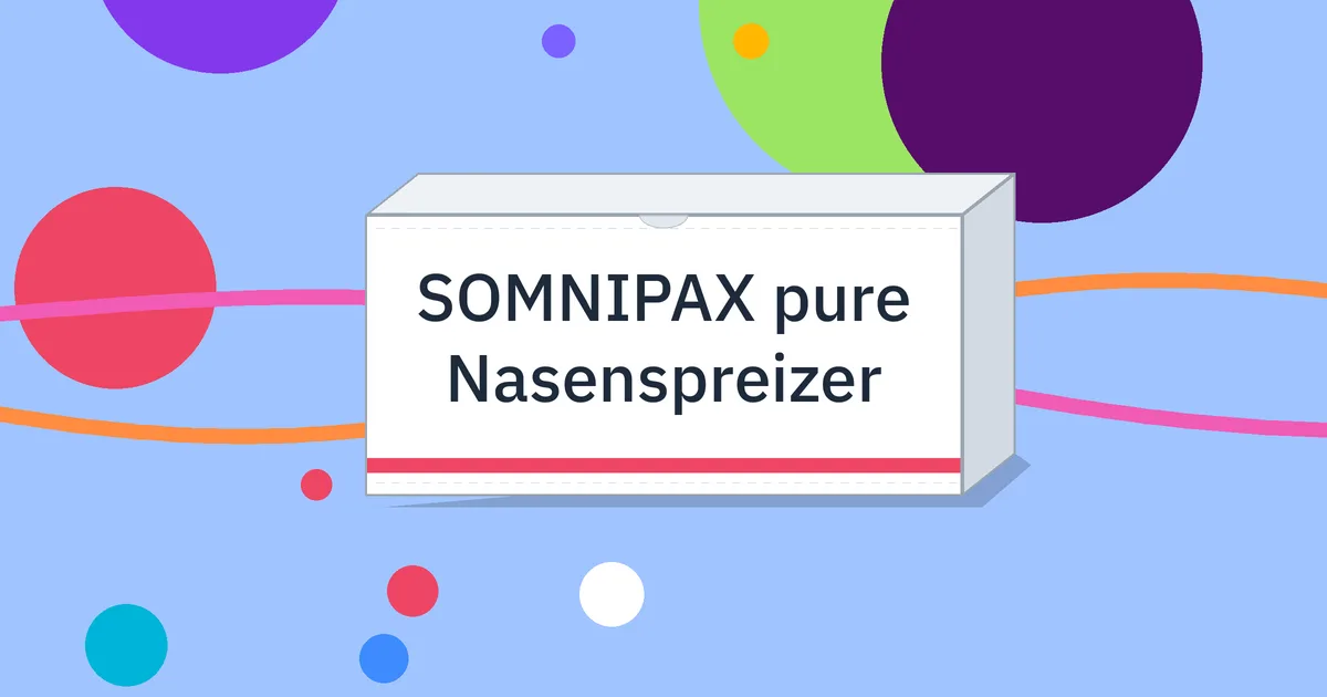 Symbolbild: Packung mit der Aufschrift SOMNIPAX pure Nasenspreizer (PZN 14343465) – Verfügbarkeit und Bezug in Apotheken in Frankfurt am Main
