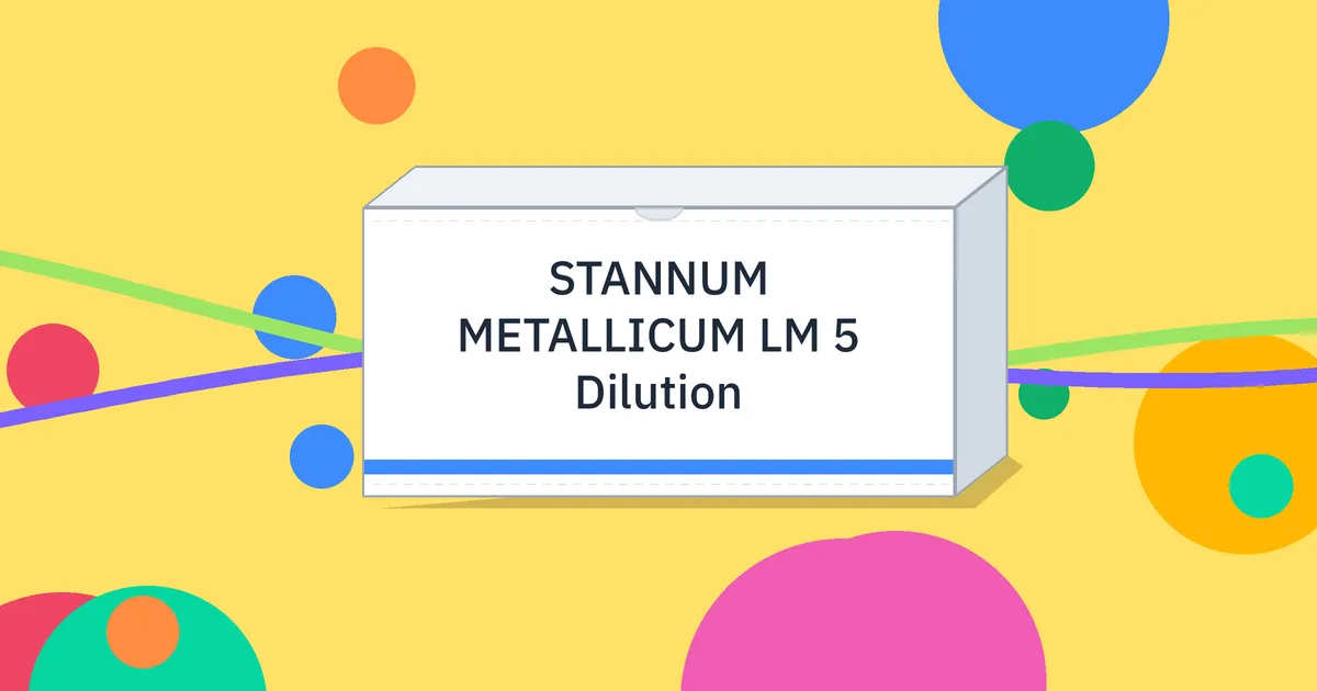 Symbolbild: Packung mit der Aufschrift STANNUM METALLICUM LM 5 Dilution (PZN 13199109) – Verfügbarkeit und Bezug in Apotheken in Frankfurt am Main