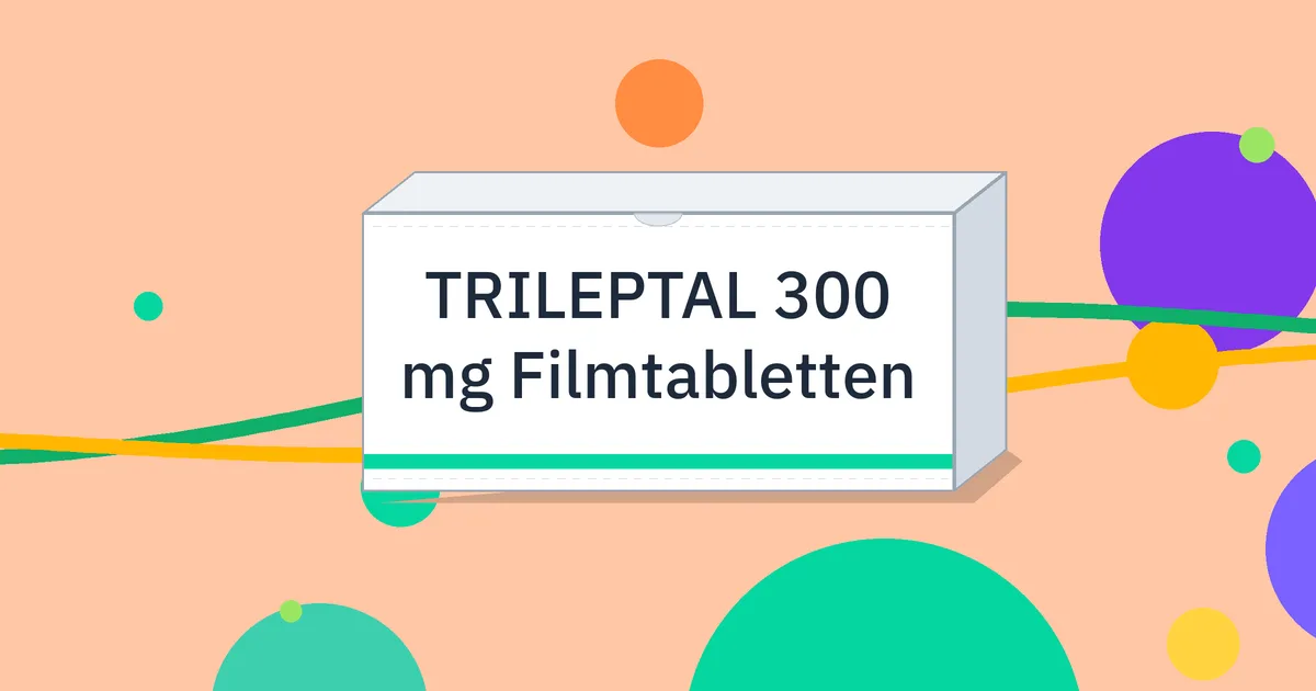Symbolbild: Packung mit der Aufschrift TRILEPTAL 300 mg Filmtabletten (PZN 10409055) – Verfügbarkeit und Bezug in Apotheken in Frankfurt am Main