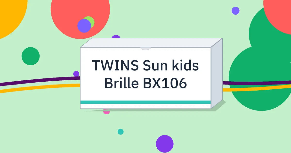 Symbolbild: Packung mit der Aufschrift TWINS Sun kids Brille BX106 (PZN 13344623) – Verfügbarkeit und Bezug in Apotheken in Frankfurt am Main